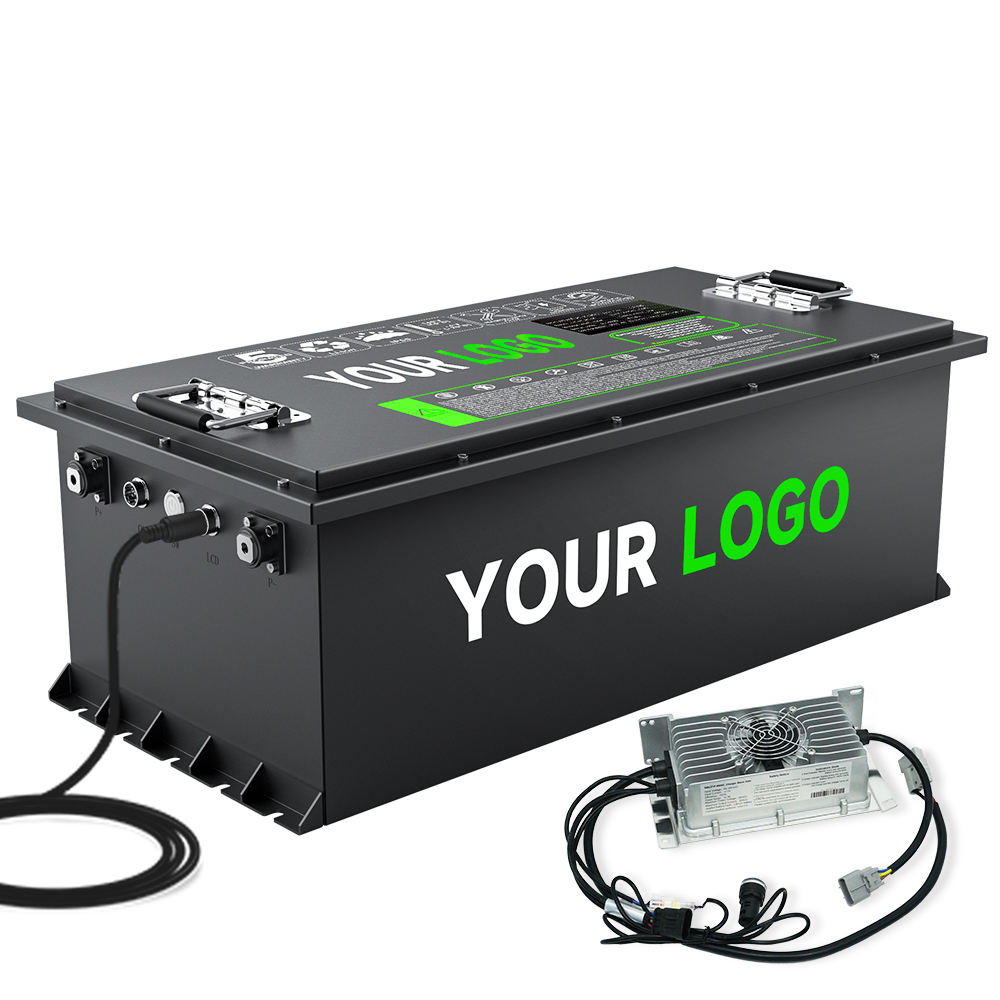 Factory Custom LiFePO4 Golf Cart Batteries 36V 48V 72V 96V 100Ah 200Ah 300Ah Lithium Ion Battery ...